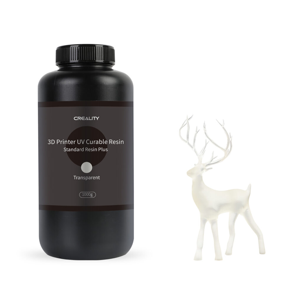 Transparent Standard Resin Plus 1 Kg – Creality - Orange 3D